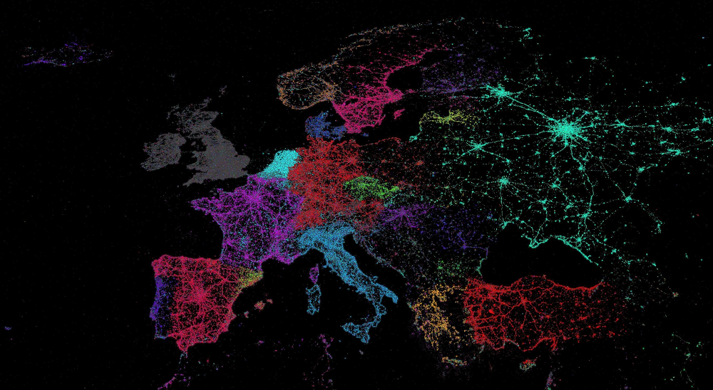 19 mapas que explican la geografía de Internet