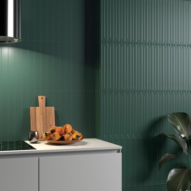 Con estos seis azulejos verdes de tendencia tendrás una cocina de revista