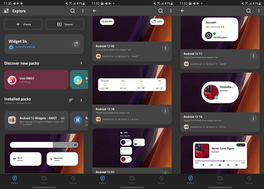 Instala los widgets de Android 12 aunque no tengas esta versión gracias a KWGT