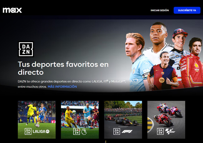 Max apuesta por el deporte para ganar la guerra del streaming e incluye DAZN en su catálogo ...