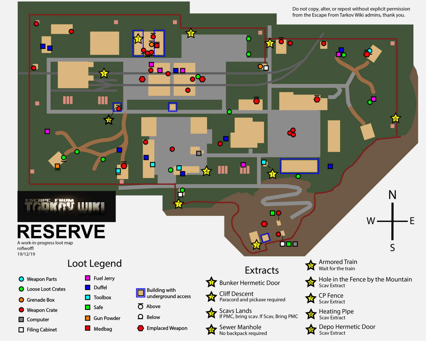 Mapas de Escape from Tarkov: guía con todos los mapas y sus puntos de ...