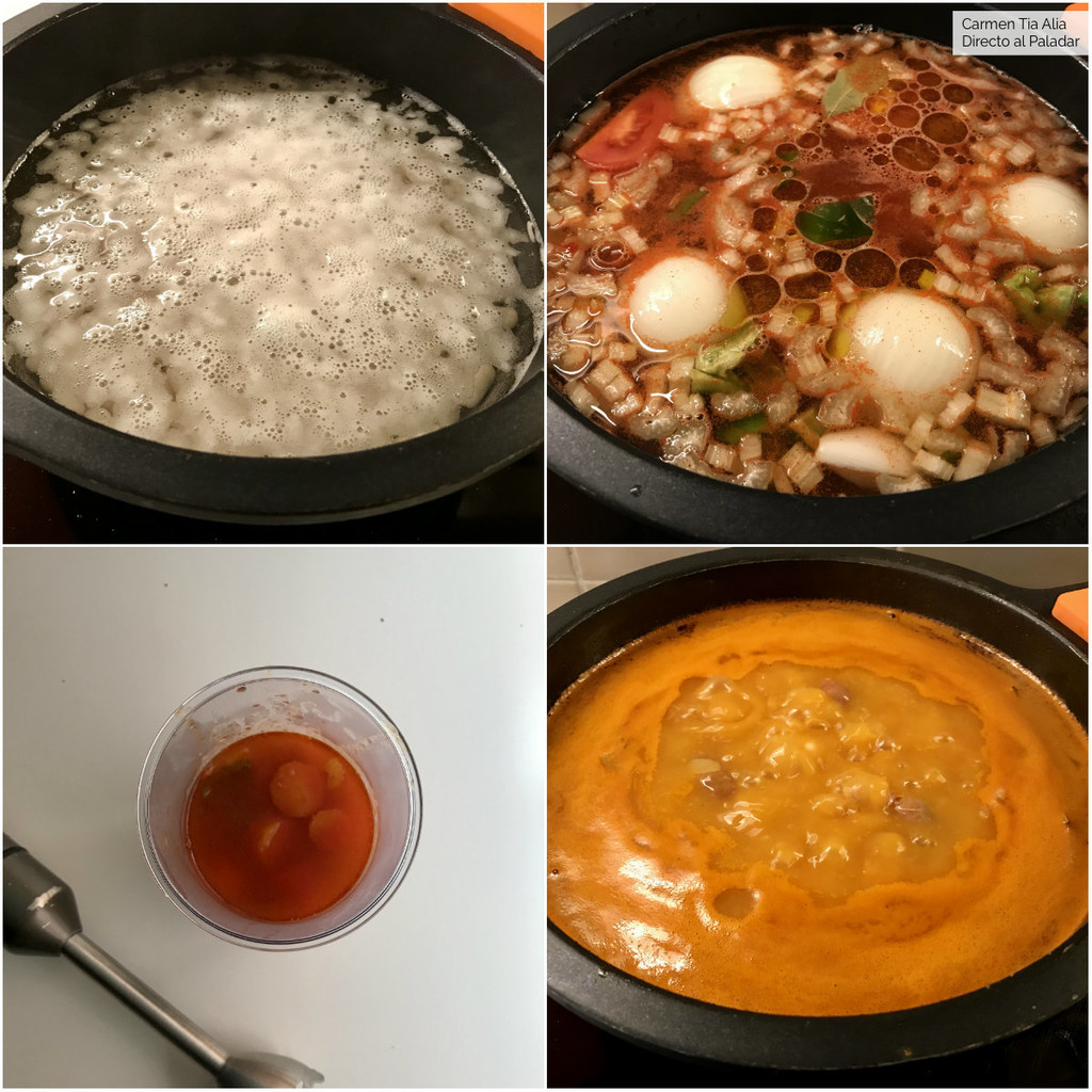 Alubias o judías blancas con chorizo, receta de cocina fácil, sencilla ...