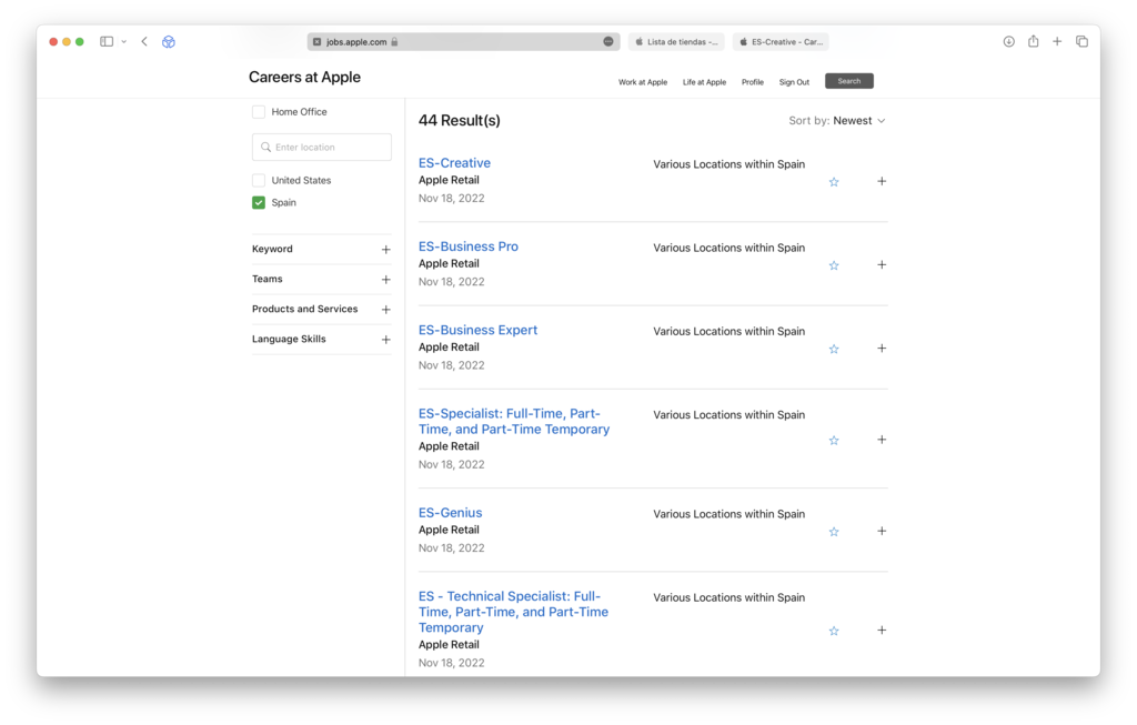Nueva Apple Store en España. El sitio web de la compañía nos da pistas ...