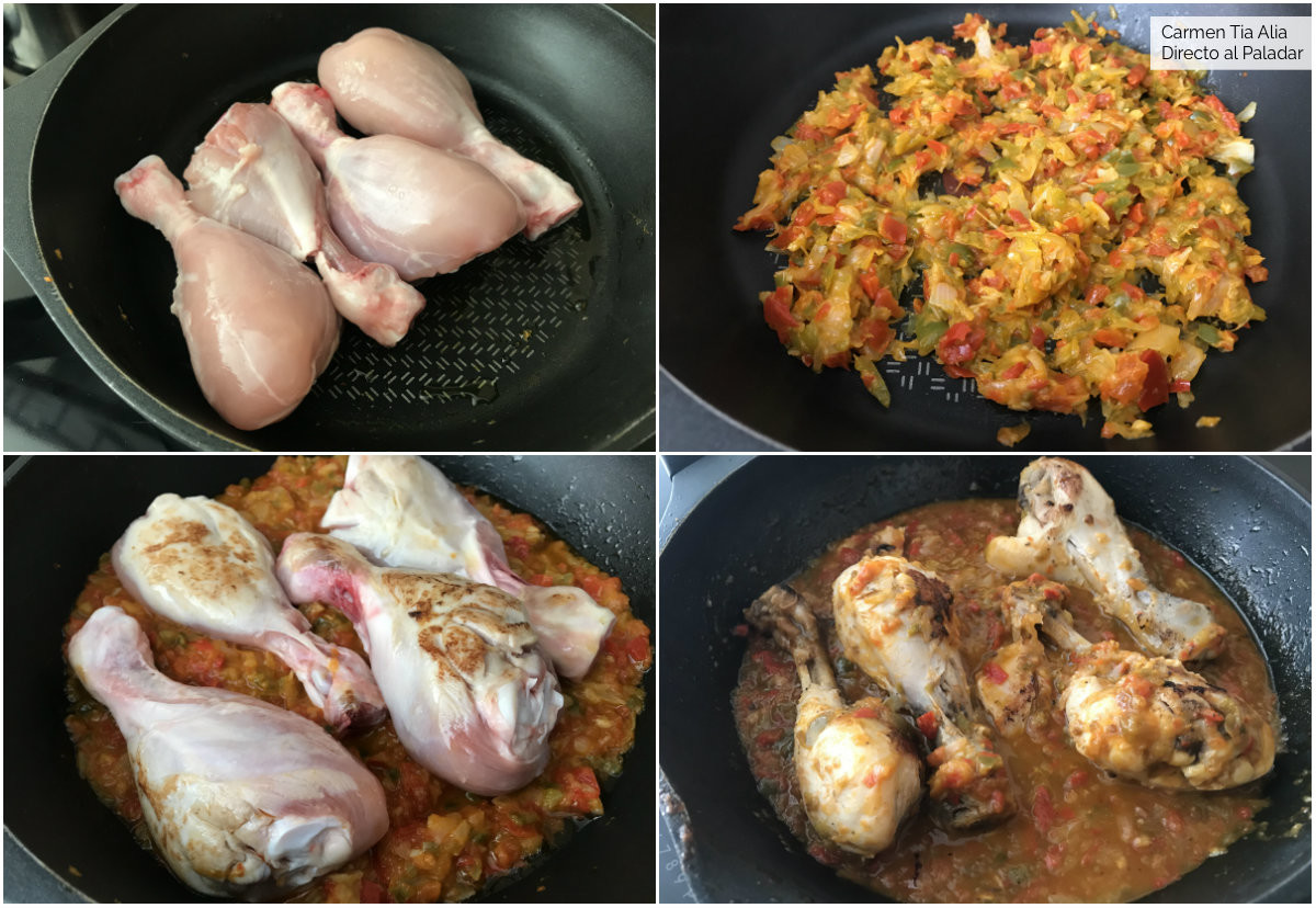 Pollo al chilindrón, la receta tradicional más fácil y deliciosa