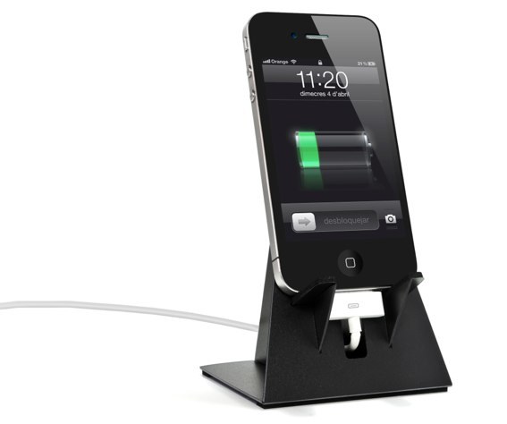 Base-Z, un curioso soporte para iPhone "pliéguelo usted mismo"