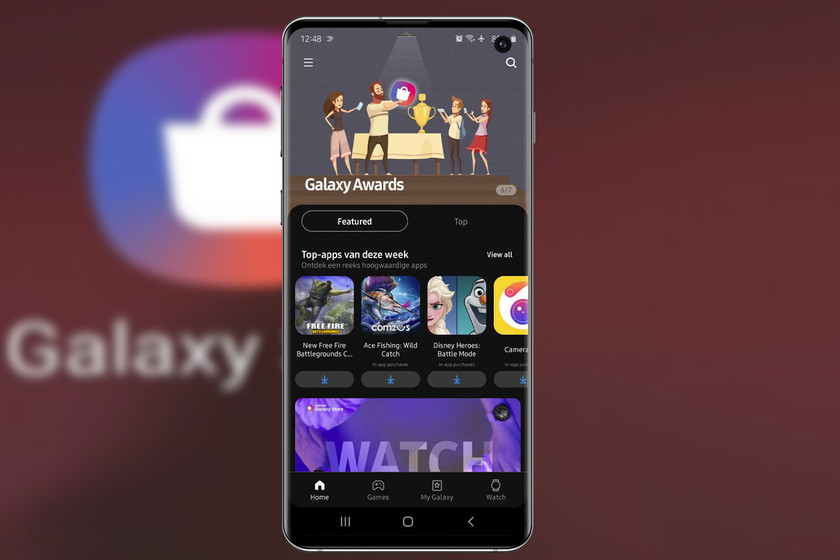 Galaxy Store se actualiza con un nuevo diseño más limpio y tema oscuro