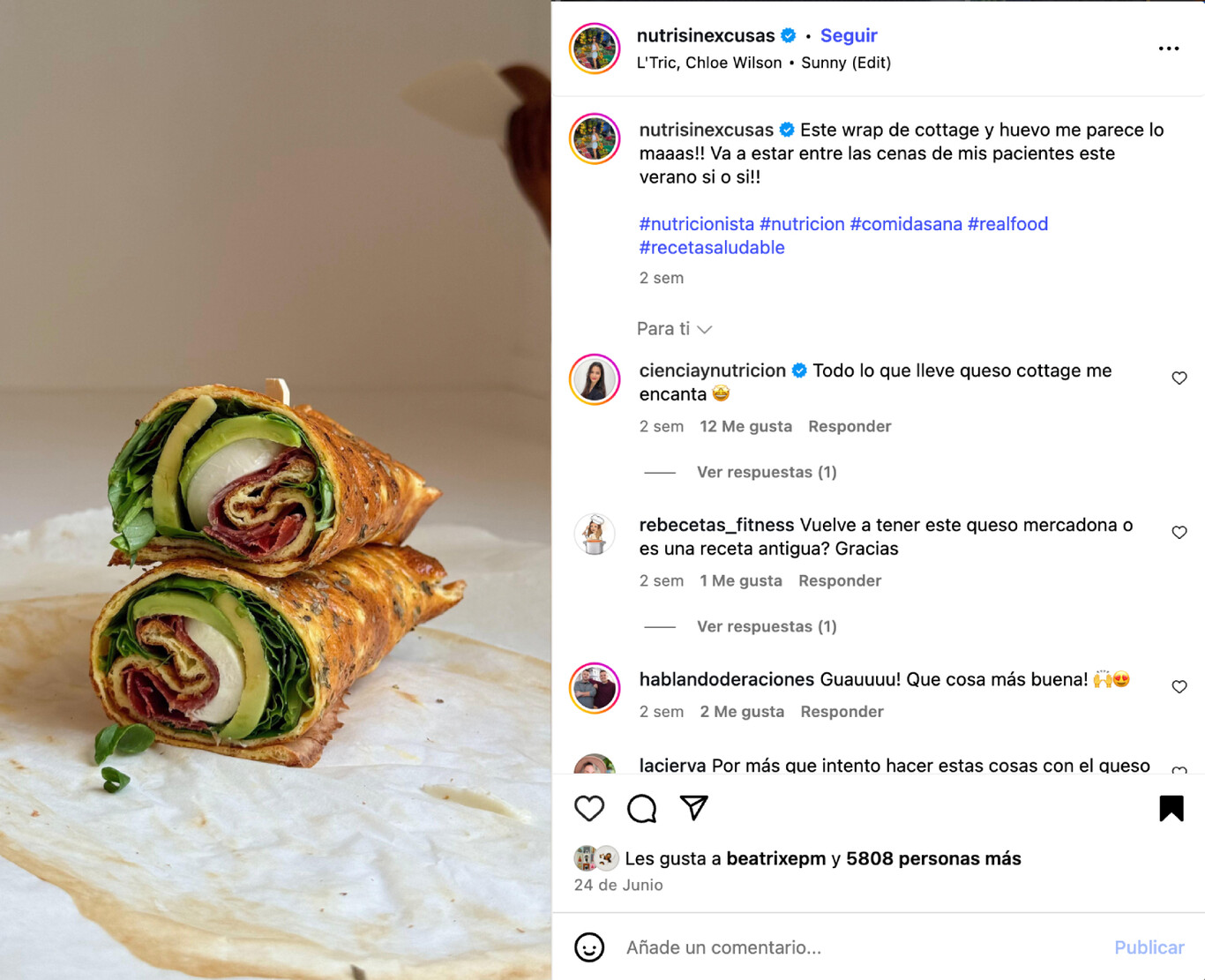 La cena fácil y rica en proteínas lista en 20 minutos: wraps de queso ...