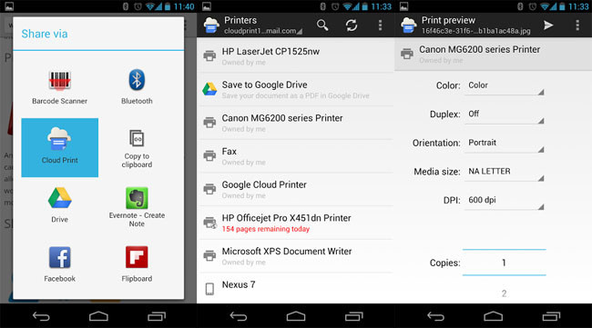 Google lanza Cloud Print para Android