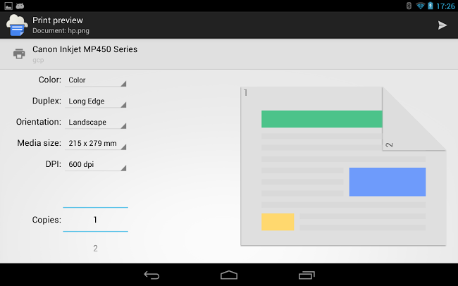 Google lanza Cloud Print para Android
