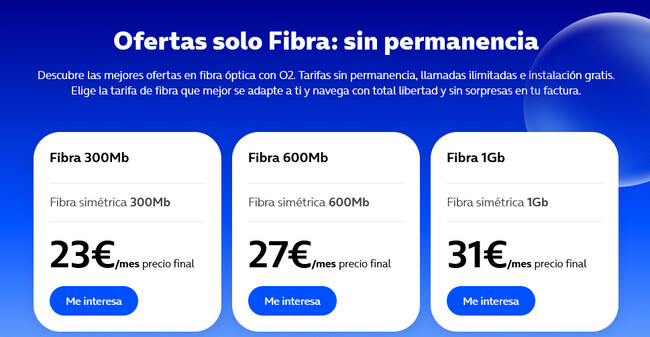 La fibra más barata de O2 ha vuelto. Y lo ha hecho con una tarifa fantasma