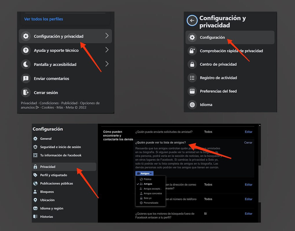 Cómo ocultar la lista de amigos en Facebook fácil y rápido