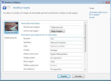 Windows Cardspace, inicia sesión en servicios web sin dar tu contraseña