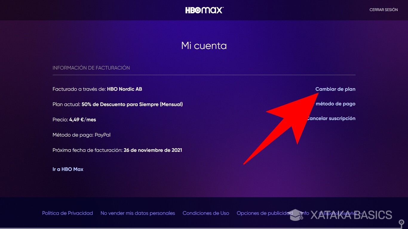 Cómo cambiar tu suscripción de HBO Max, pasando de mensual a anual y viceversa