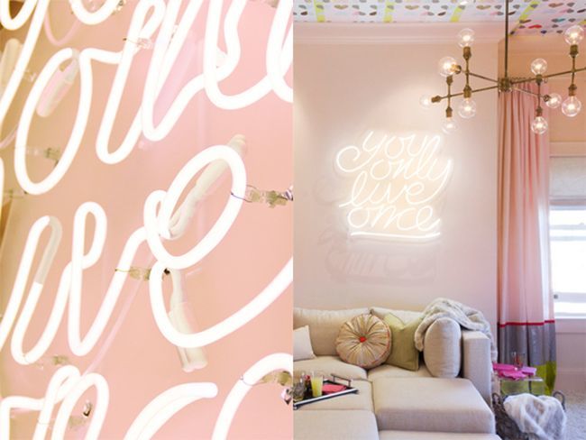 Paredes de neón, convierte tu casa en un reclamo