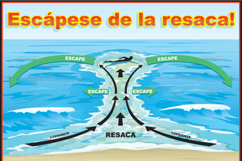 Corriente de resaca: cómo salir del mar