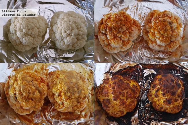 Coliflor asada entera al curry: receta ligera sorprendente para ...
