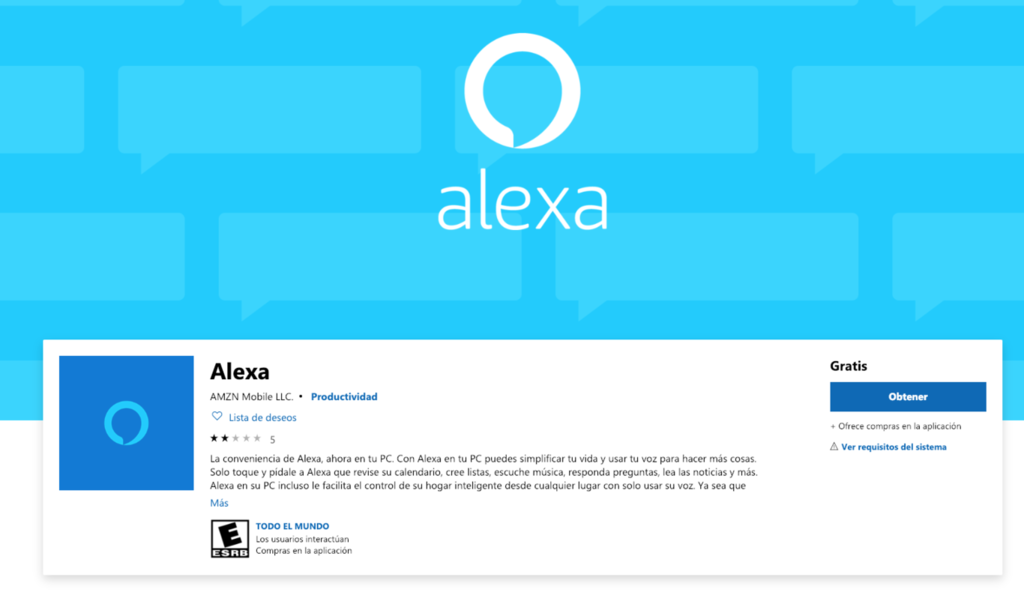 La app de Alexa en Microsoft Store se actualiza y ahora permite ...