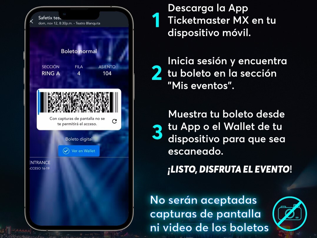 Ticketmaster SafeTix: el nuevo boleto digital con código de barras que cambia para evitar ...