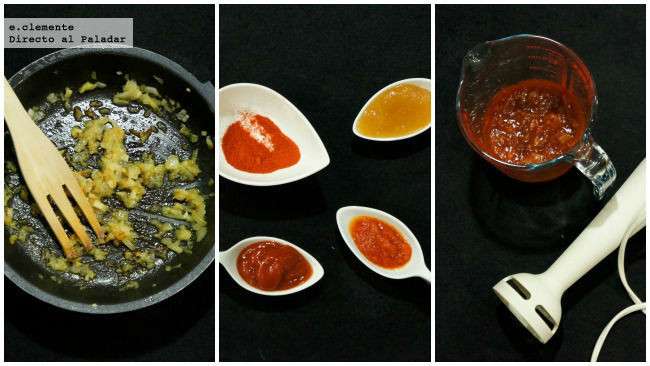 Salsa barbacoa casera. Receta de cocina fácil, sencilla y delicosa
