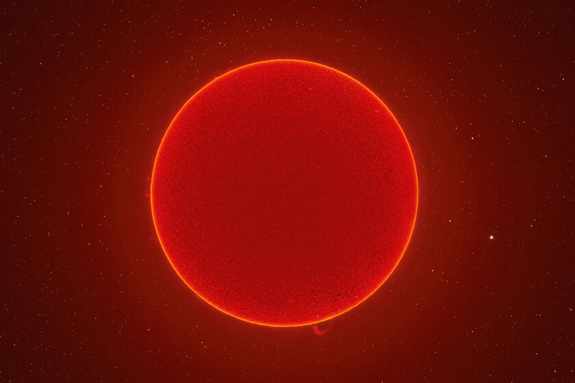 El sol como pocas veces se había visto en una fotografía de 230 ...