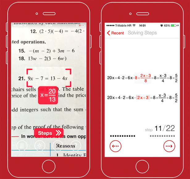PhotoMath nos ayudará a resolver problemas matemáticos con la cámara de nuestro smartphone
