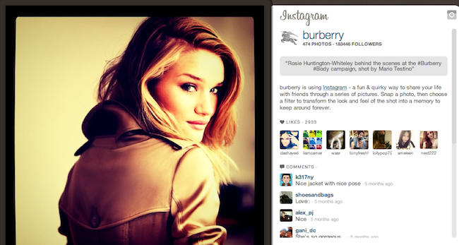 La moda del Instagram