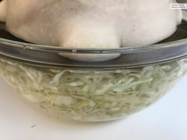 Chucrut o col fermentada, receta de cocina fácil, sencilla y deliciosa