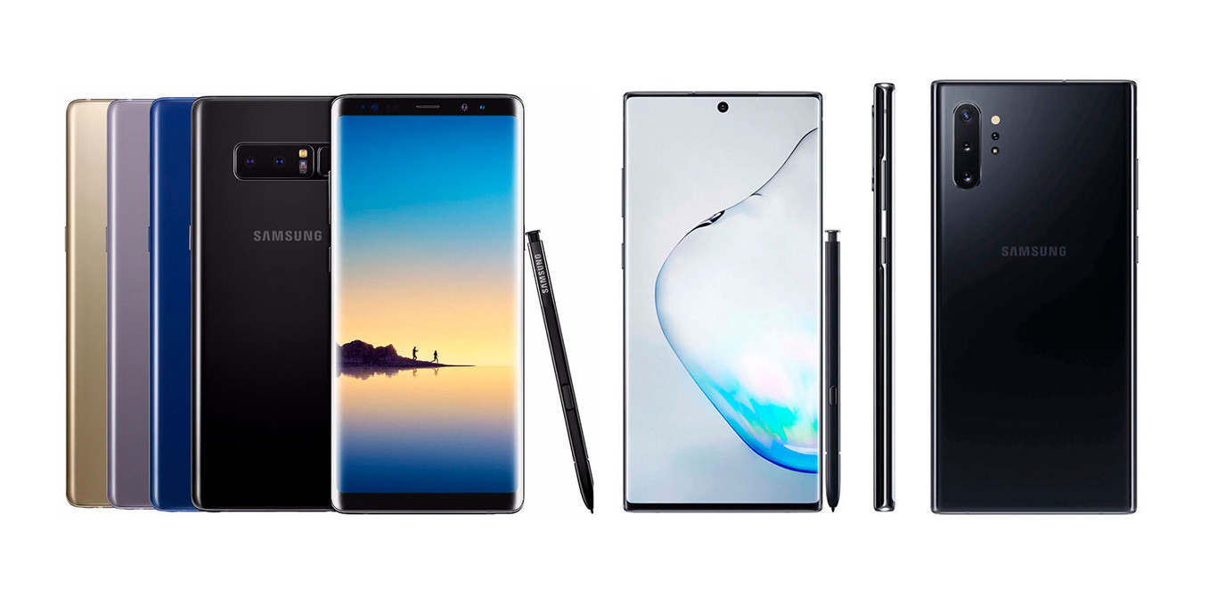 Samsung Galaxy Note 9 vs Note 10 vs Note 10+, comparativa de ...