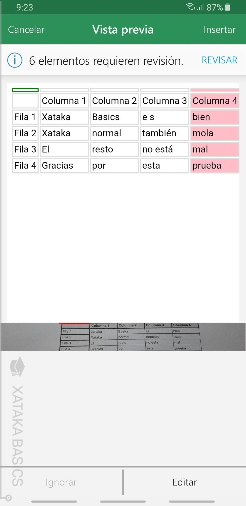 Cómo digitalizar una tabla de datos sacando una foto con Excel en ...