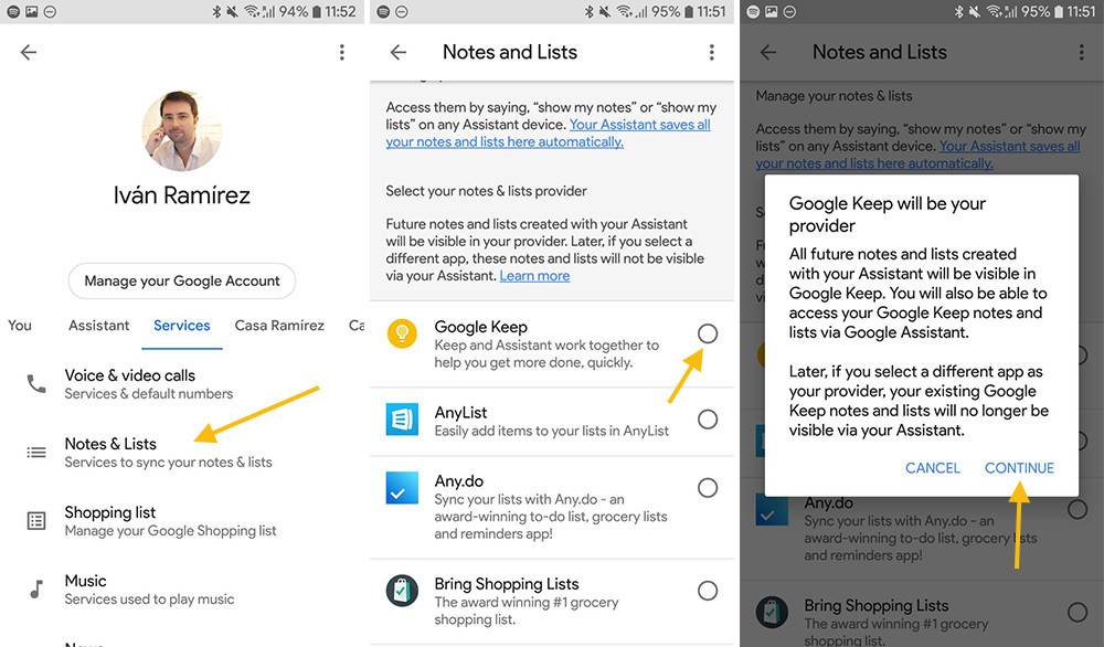 Cómo configurar el Asistente de Google para que guarde las notas en ...