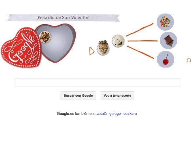 Google celebra el día San Valentín contigo