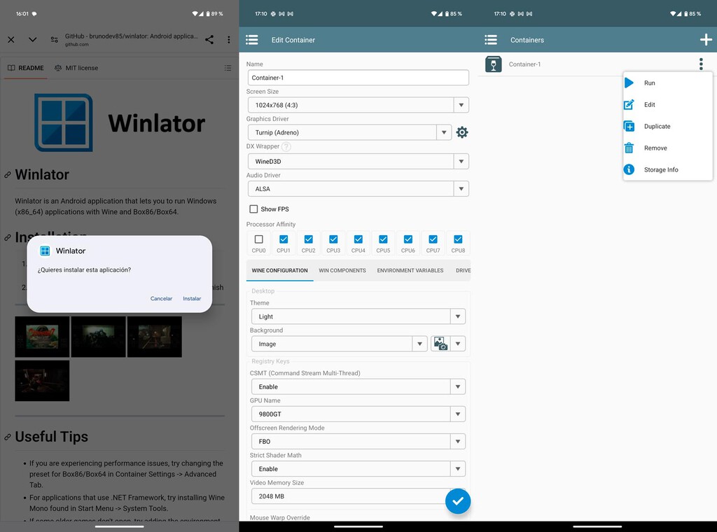 Todo un PC en tu Android con Winlator, un emulador capaz de arrancar juegos de Windows
