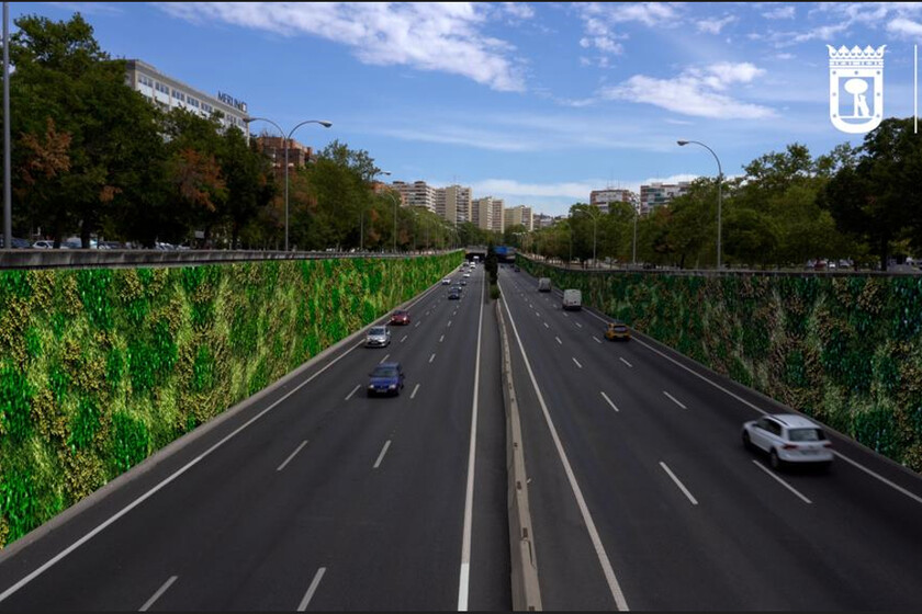 Madrid quiere cubrir la M30 con jardines verticales. Tiene sentido ...