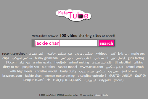 MetaTube, metabuscador de vídeos a través de internet