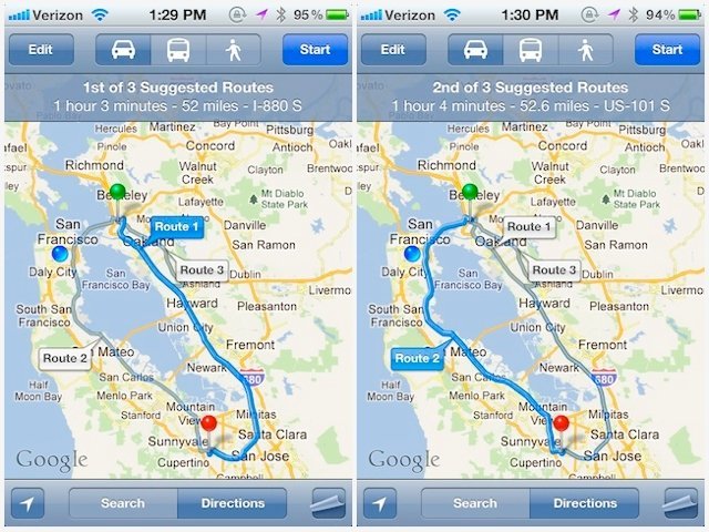 iOS 5 traerá una versión totalmente renovada de la aplicación Mapas