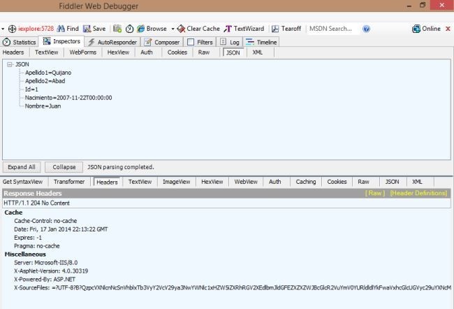 Haciendo una API Rest en 1 hora con ASP.NET Web Api - III. Tercer capítulo.