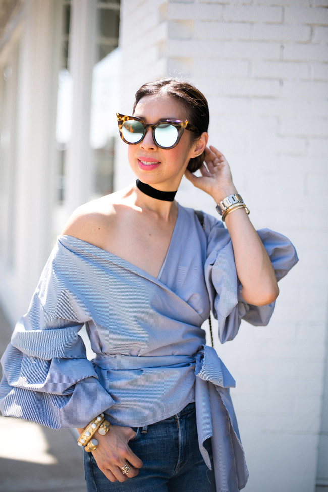 Siete diseños de blusas cruzadas que triunfan en el street style y que ...