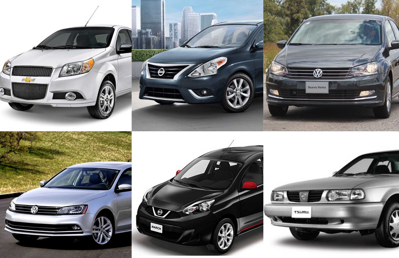 Los 20 autos más vendidos en México en el año 2015