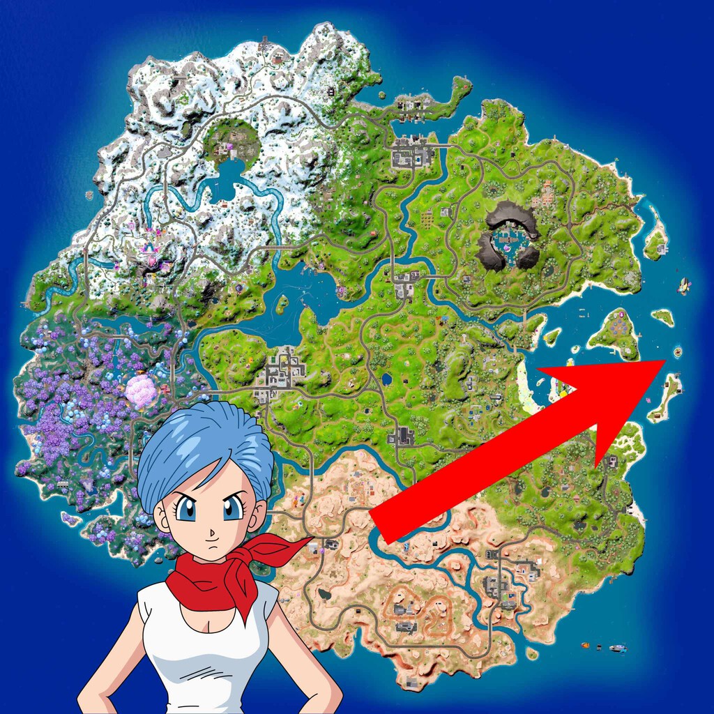 Fortnite x Dragon Ball: Dónde está Bulma y Kame House, la casa del ...