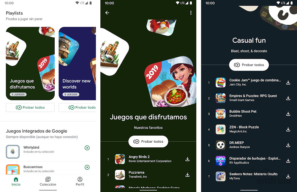 Google Play Juegos lanza 'Playlists': así puedes jugar sin parar a una ...