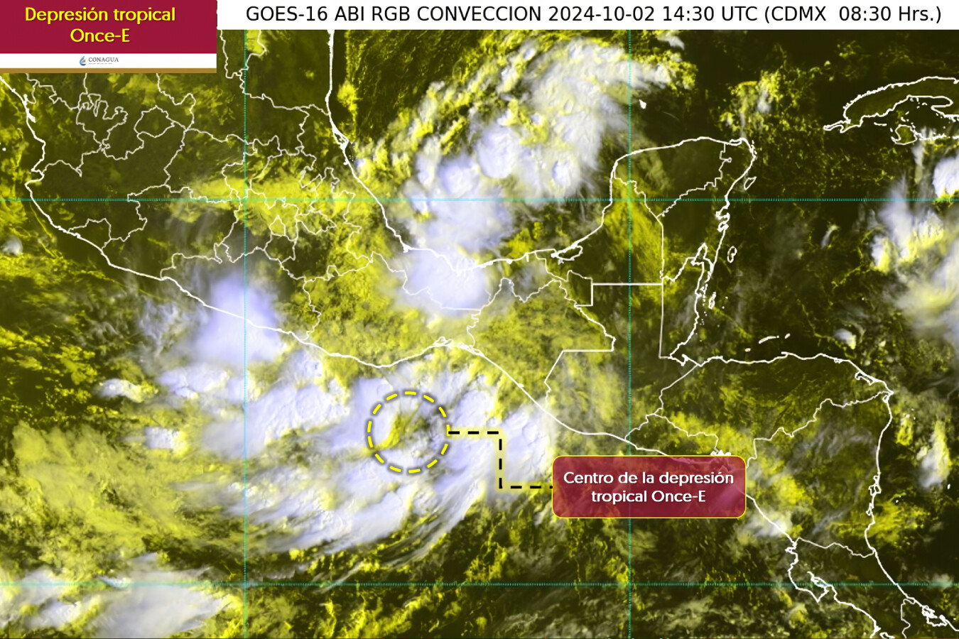 Se llama Depresión tropical Once-E, pero será tormenta tropical Kristy ...