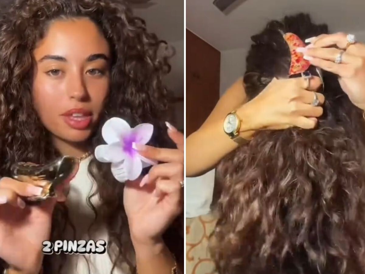 Si te recoges el pelo de esta forma tus rizos no se aplastarán y ...