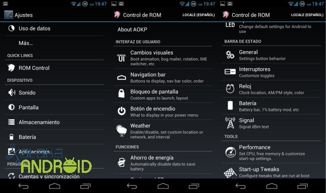 AOKP, una de las mejores ROMs 4.0