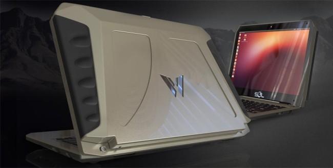 SOL una laptop con Ubuntu que se recarga con celdas solares