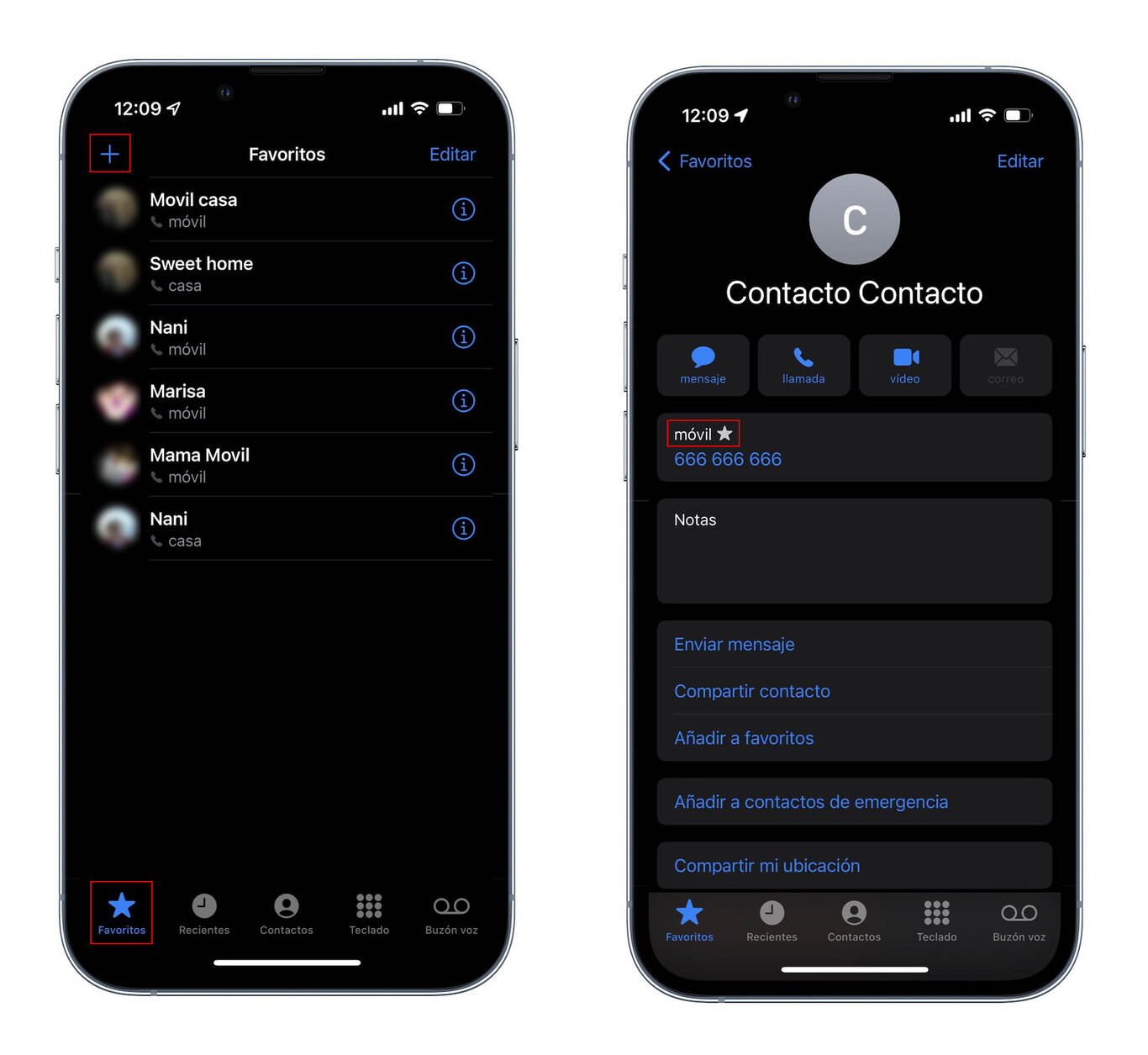 Cómo crear Favoritos con la app Contactos del iPhone y cómo sacarles ...