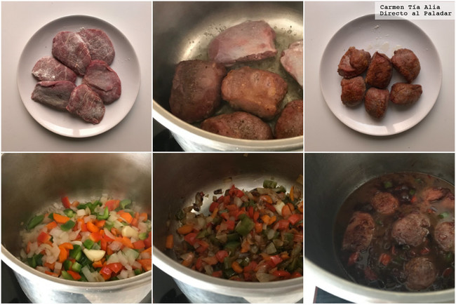 Carrilleras de cerdo al vino tinto: receta de cocina fácil, sencilla y ...