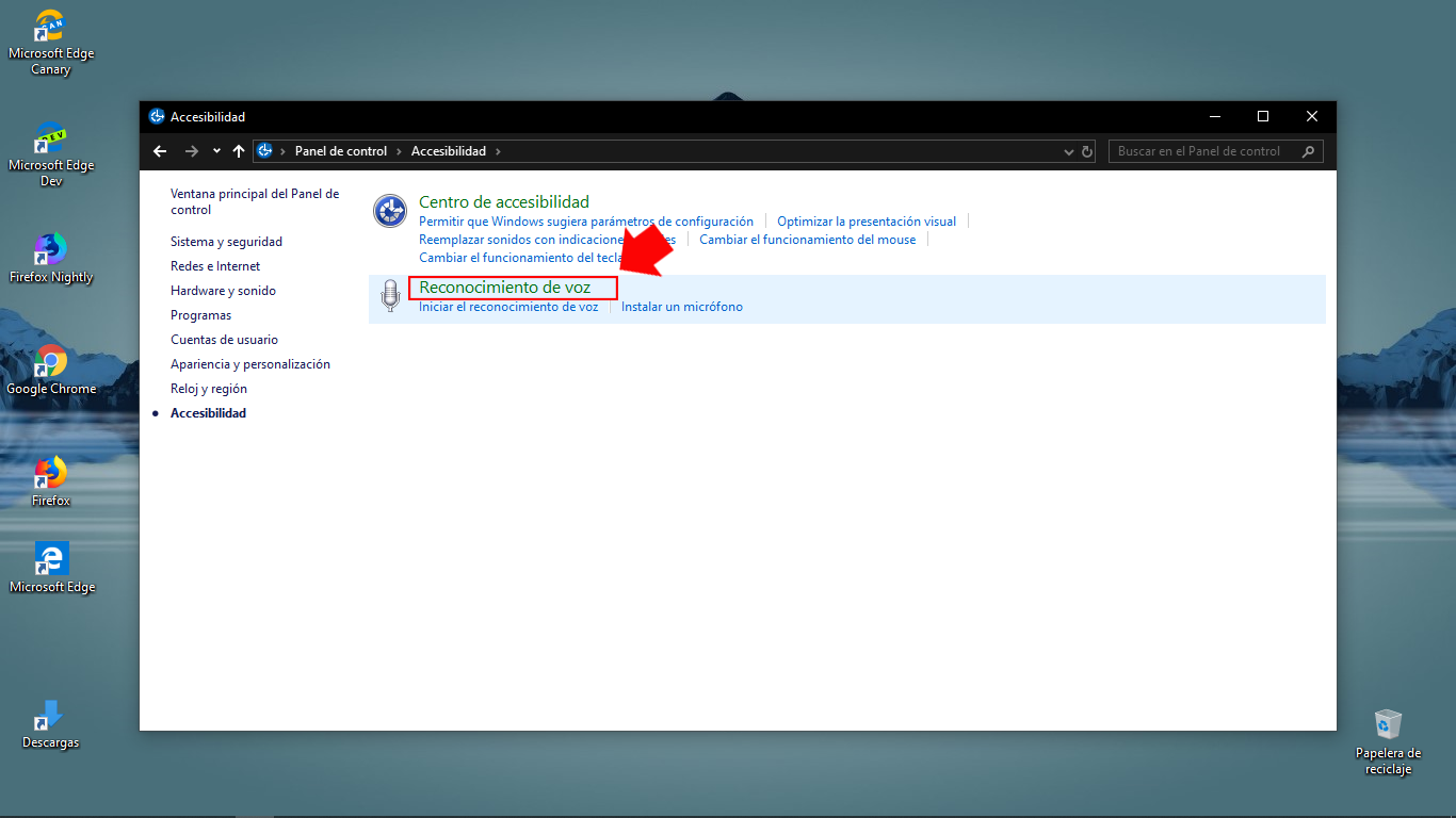 ¿No sabes cómo habilitar el control por voz en tu equipo? Siguiendo ...