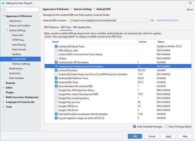 Cómo probar Android Auto en un emulador en Windows