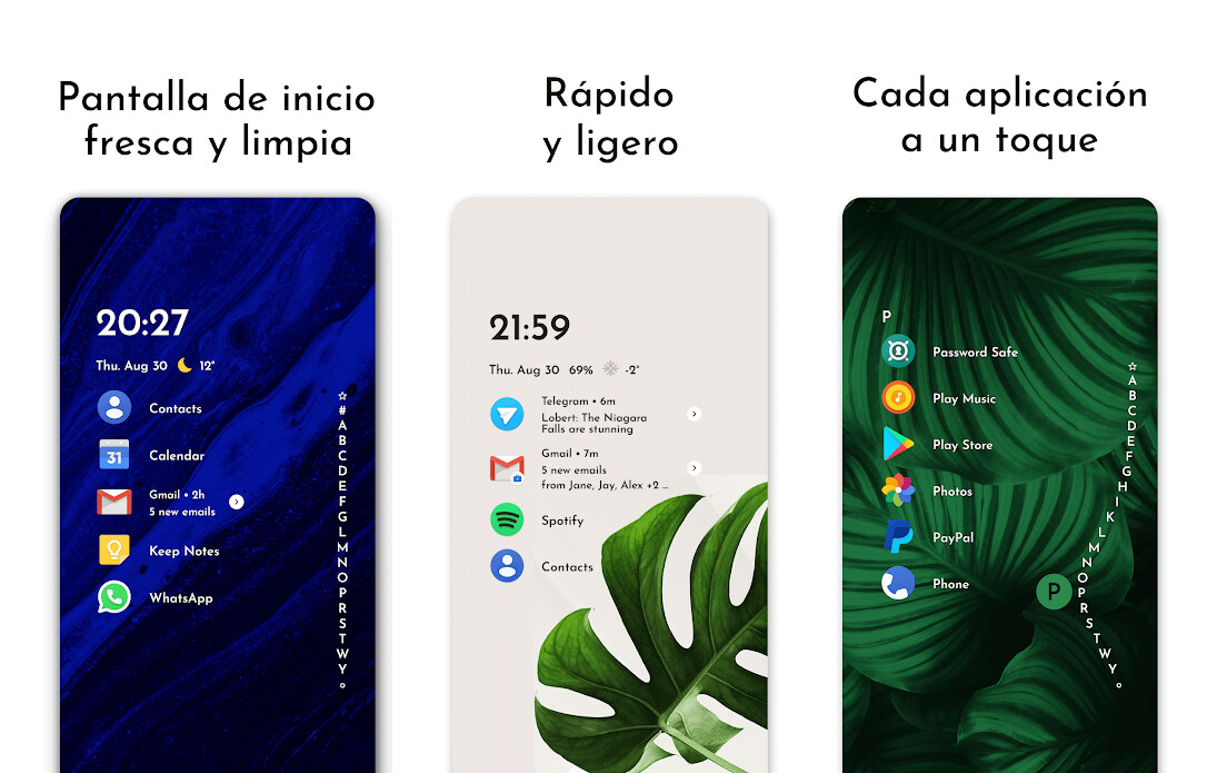 Los siete mejores launchers minimalistas para tu Android