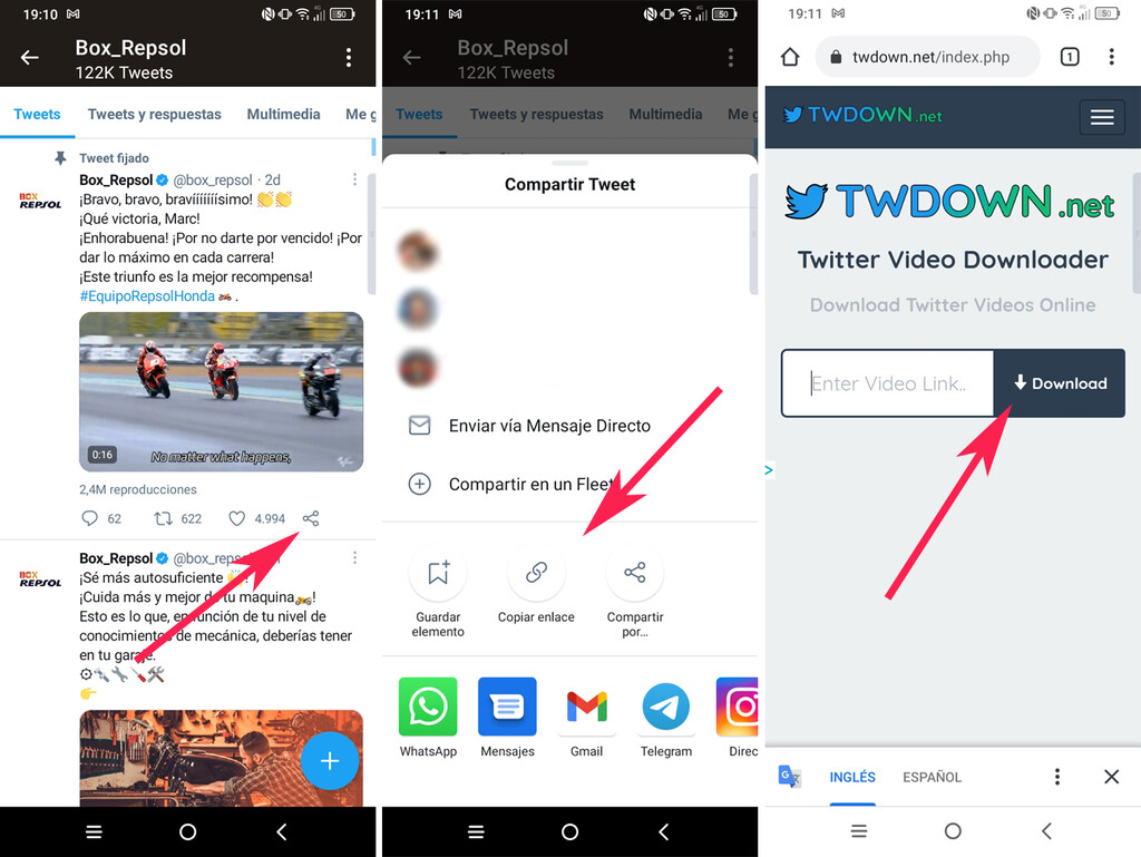 Cómo descargar vídeos desde Twitter en el móvil y desde ordenador